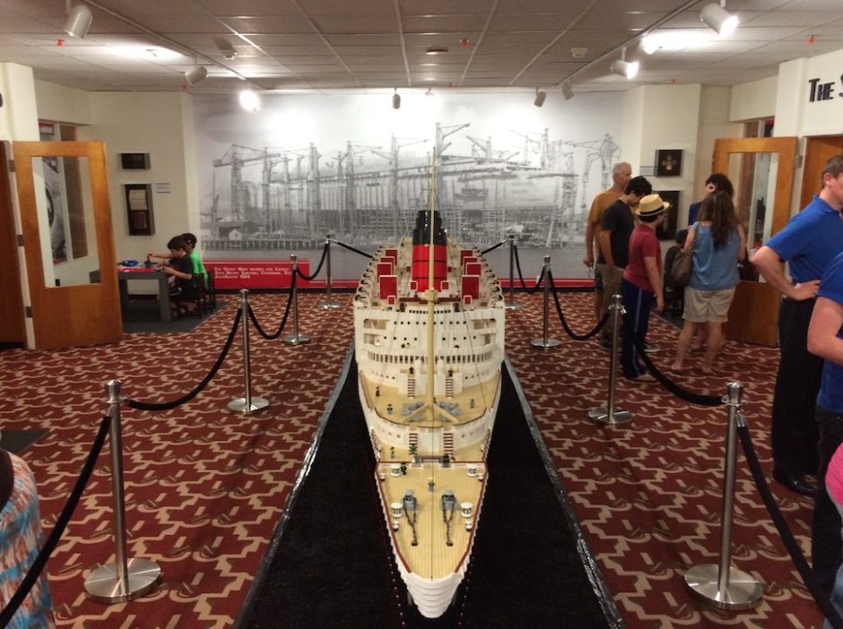 This is What a 600 lb. LEGO Replica of The Queen Mary Looks Like